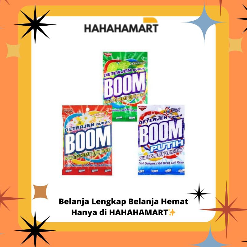 Jual BOOM DETERGENT POWDER 280GR || HARGA KARTON ISI (12 PCS) | Shopee ...