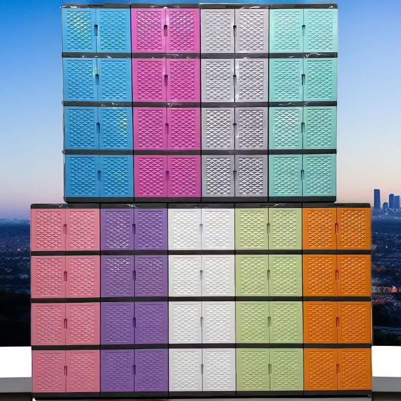 Jual LEMARI FAWSLINE 4 SUSUN DIAMOND / LEMARI PAKAIAN FAWSLINE / LEMARI ...