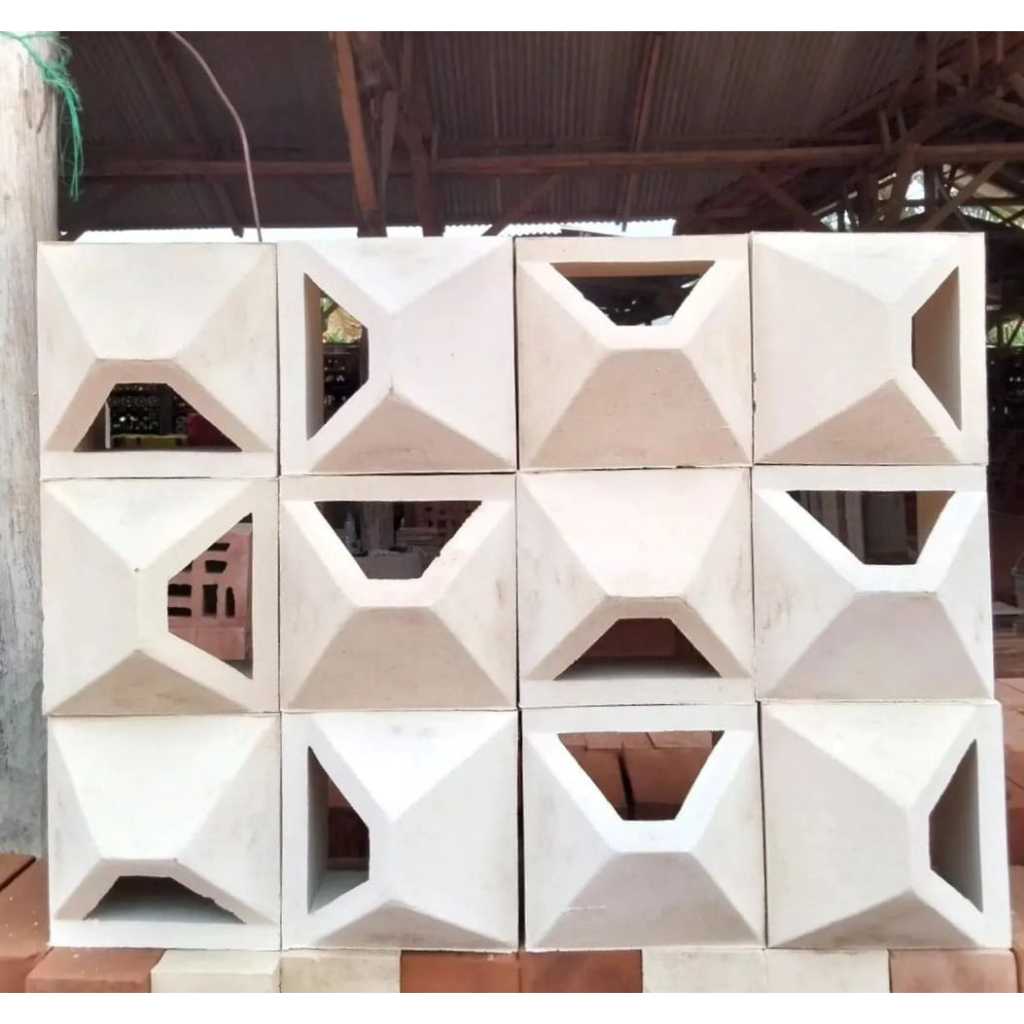 Jual Roster Beton Anti Tampias Motif Tabung Bolong Minimalis ART ROSTER ...