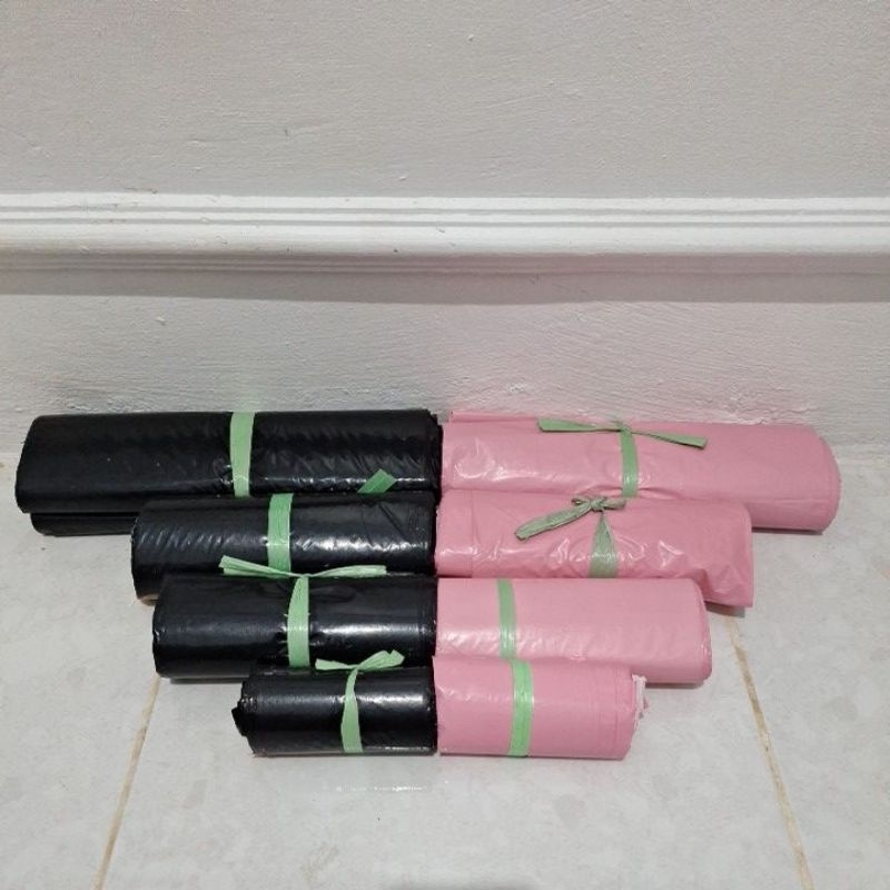 Jual PLASTIK PACKING / POLYMAILER HITAM, PINK & KUNING ISI 100 LEMBAR ...