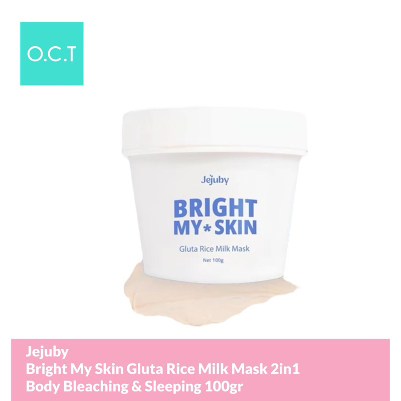 Jual Jejuby bright my skin Gluta Rice Milk Mask 2in1 Body Bleaching ...