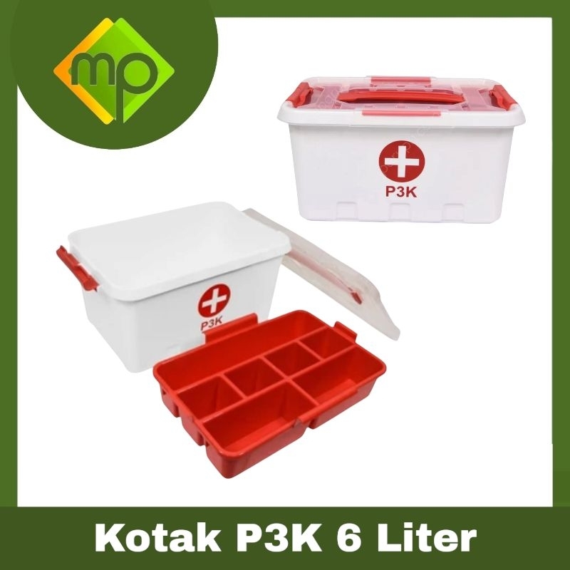Jual Kotak P3K 6 Liter Box P3K Emergency Kotak Obat | Shopee Indonesia