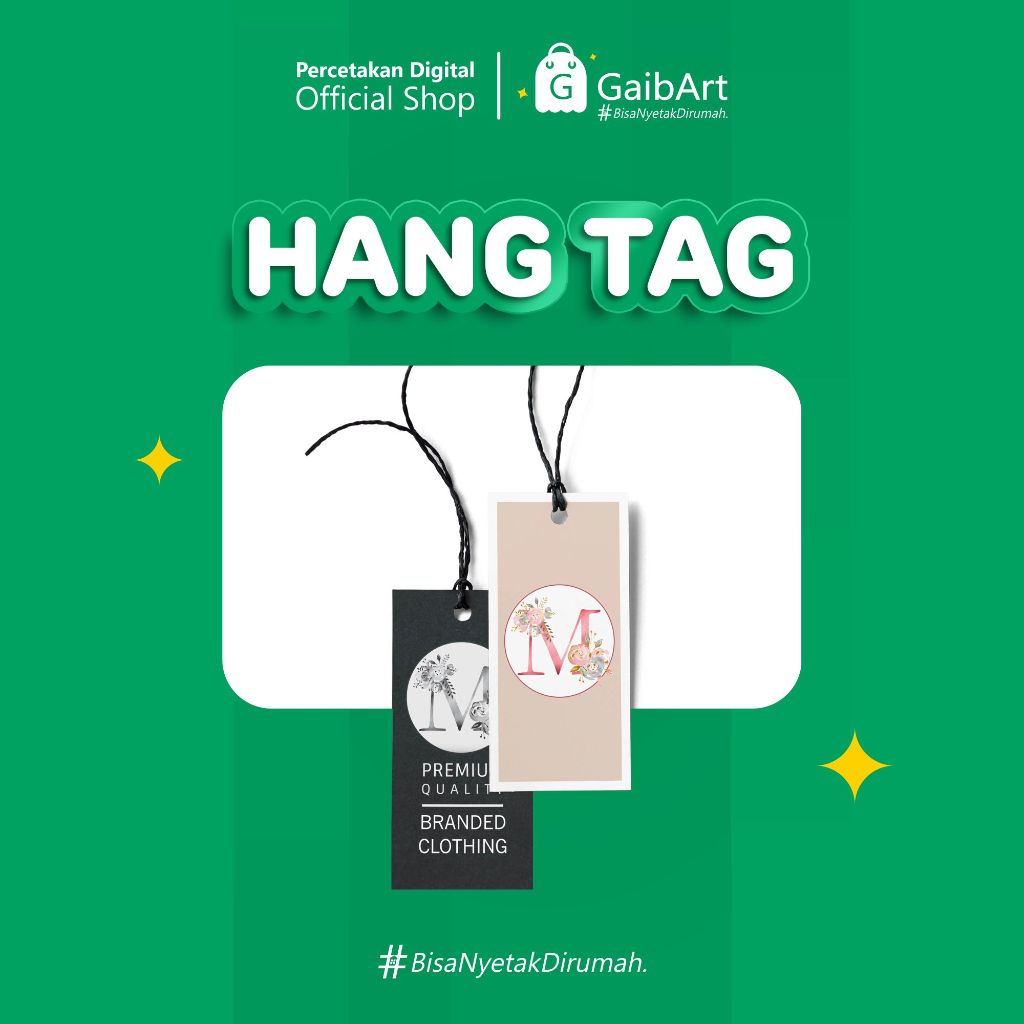 Jual GaibArt - Cetak Label Hang Tag - Tag Harga Label produk - Tag Baju ...