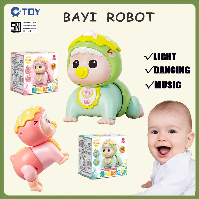 Jual Belajar merangkak mainan / bayi merangkak elektrik musikal Robot bayi 6-12 bulan | Shopee ...