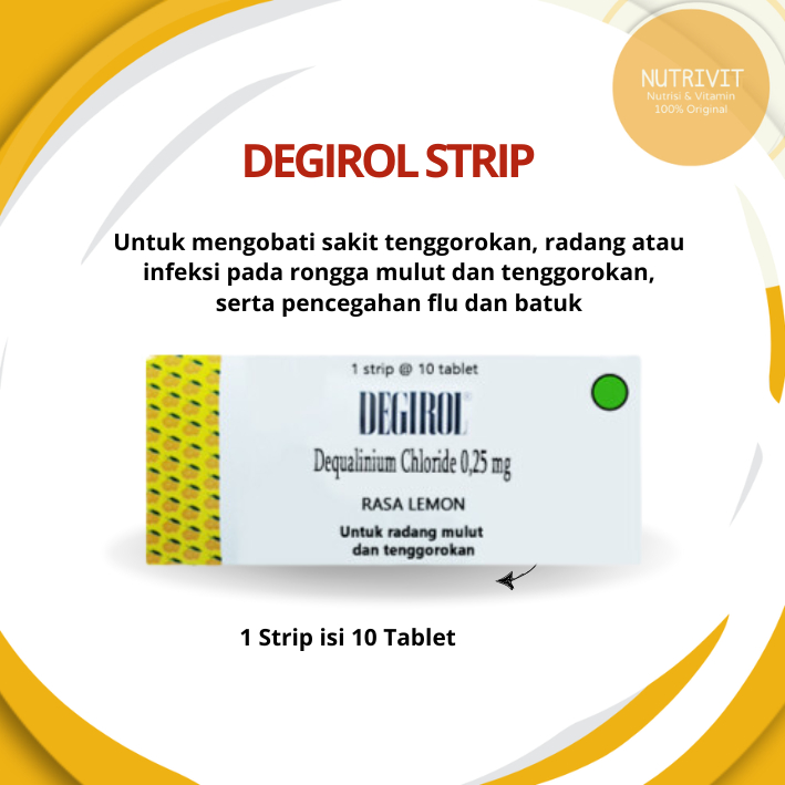 Jual DEGIROL LOZENGES 1 STRIP 10 tablet | Shopee Indonesia