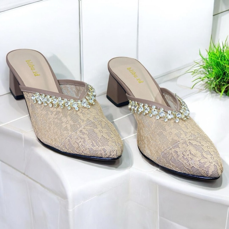 Jual CLAFITA 5cm selop cantik slop manten slop wisuda sandal pengantin ...