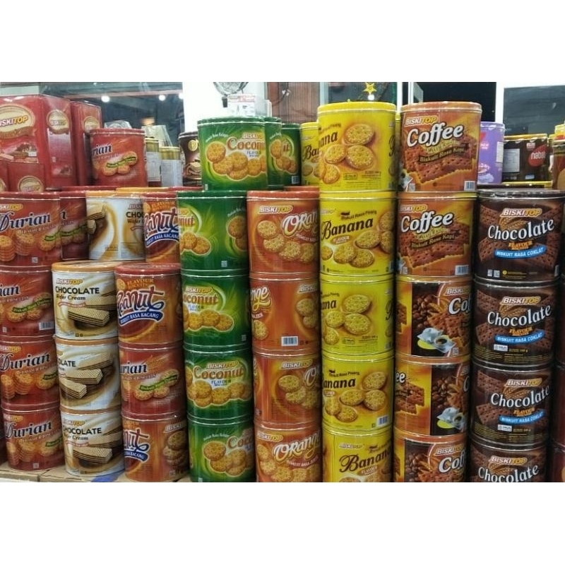 Jual Biskitop Kaleng Aneka Rasa Bulat | Shopee Indonesia