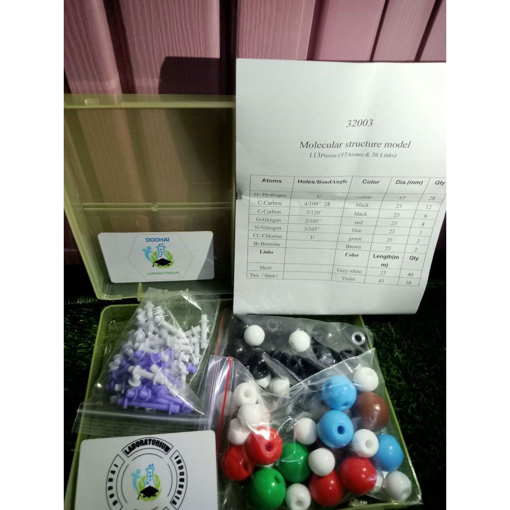 Jual Model Molymod, Alat Peraga kimia, Model Molekul Molimod, Molimod ...
