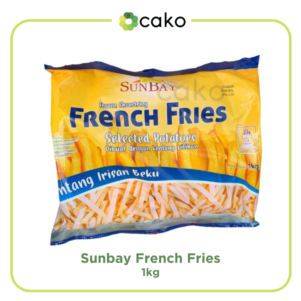Jual Kentang Goreng Beku Shoestring SunBay 1kg / French Fries / Khusus Pengiriman Instant ...