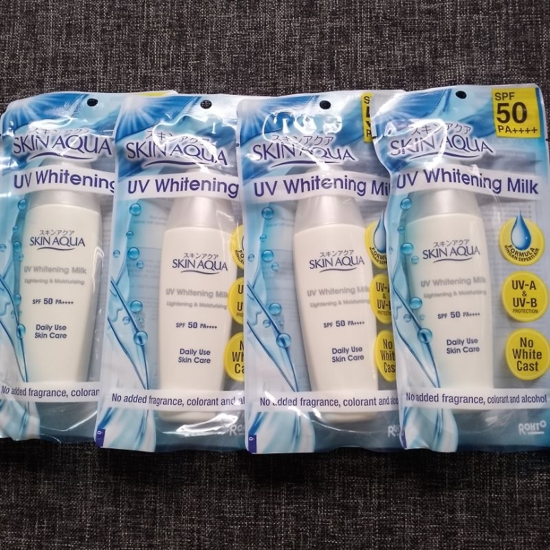 Jual [BACA DESKRIPSI] Sunscreen Skin Aqua Whitening Milk Tutup Putih ...