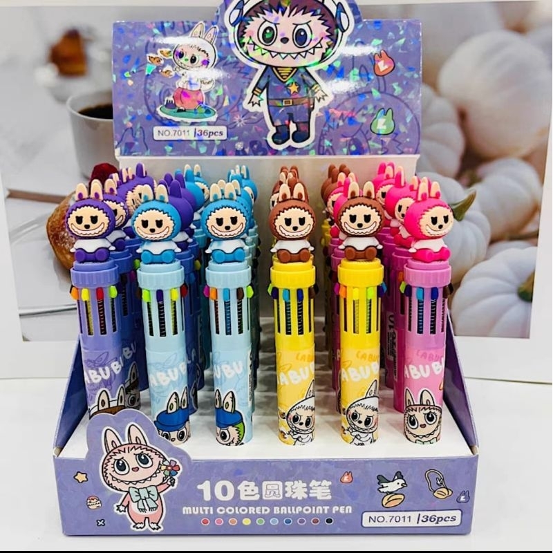 Jual pen warna warni labubu/pulpen labubu/warna warni/pen anak anak ...