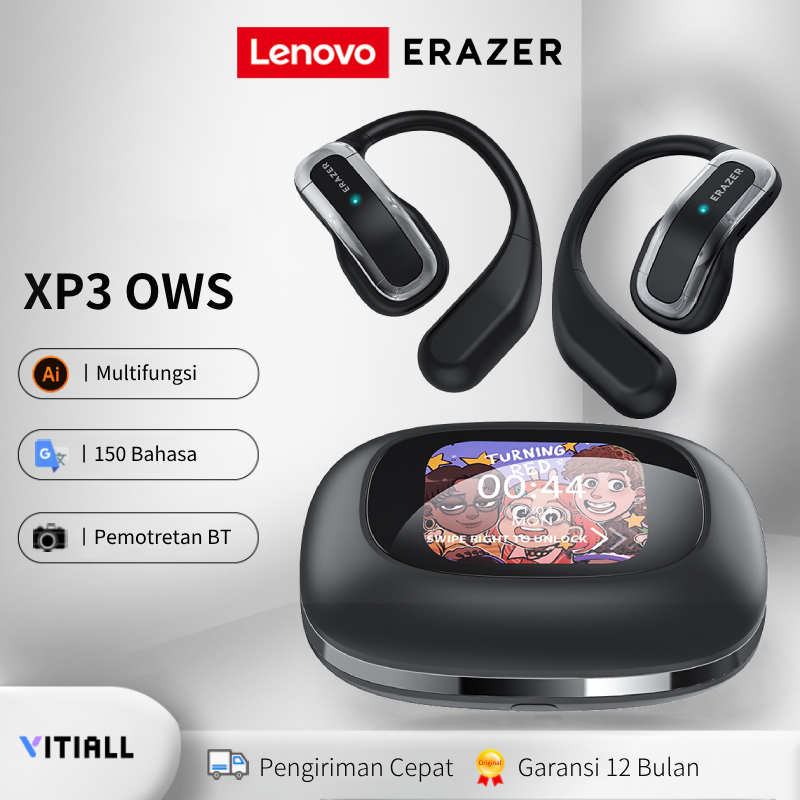 Jual Lenovo ERAZER XP3 TWS Wireless Earphone Headset Bluetooth V5.4 OWS ...