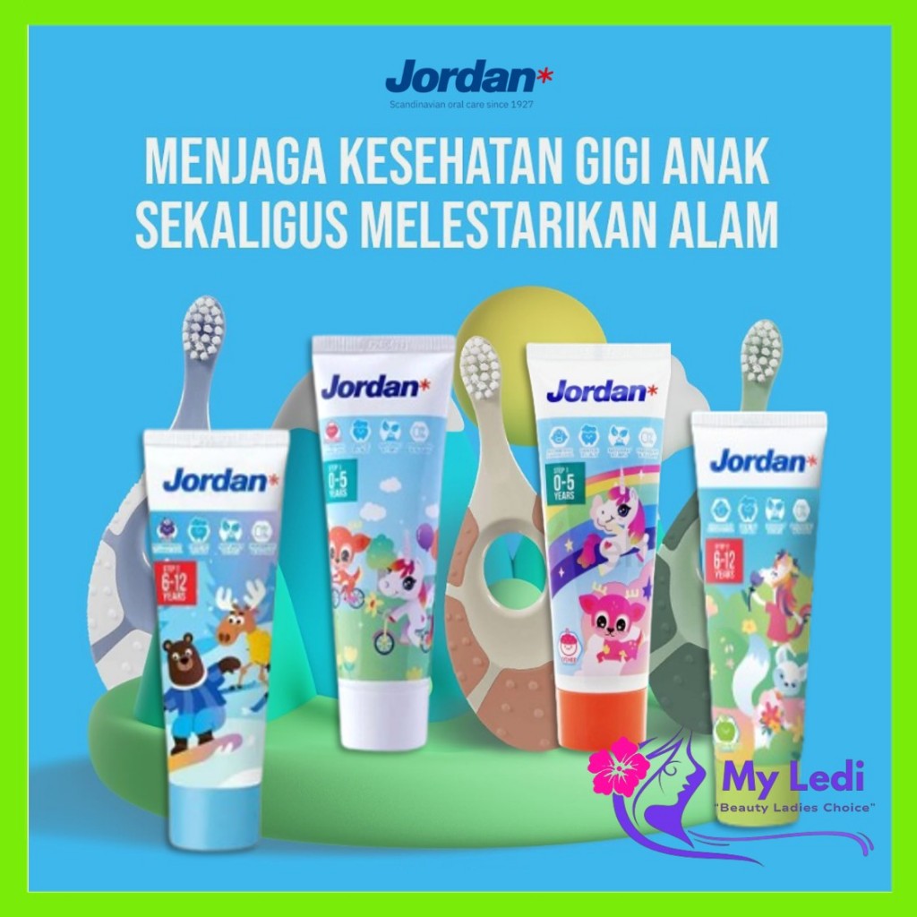 Jual Jordan Kids Toothpaste Step 1 & Step 2 - Pasta Gigi - Odol Anak ...