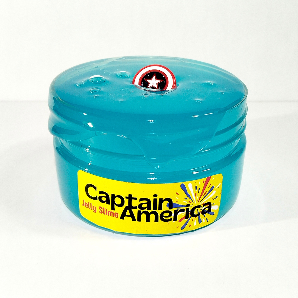 Jual Masy Slimes Superhero Captain America Water Jelly Slime Jumbo ...