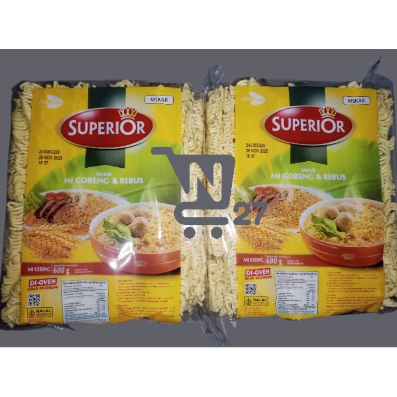 Jual Superior Mi Goreng & Rebus Di-Oven 600g / Mie superior / Mie Bakso ...