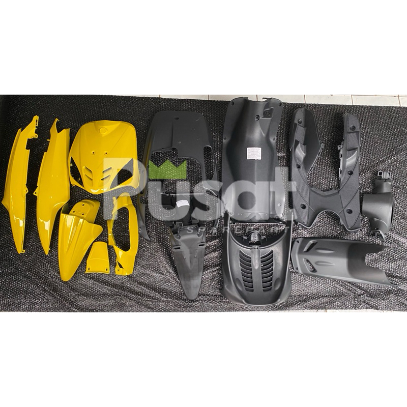 Jual COVER FULL BODY HALUS DAN KASAR YAMAHA MIO SPORTY WARNA KUNING DAN ...