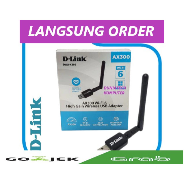 Jual D-Link DWA-X305 AX300 High-Gain Wi-Fi 6 USB Adapter Wifi Dlink Antenna | Shopee Indonesia