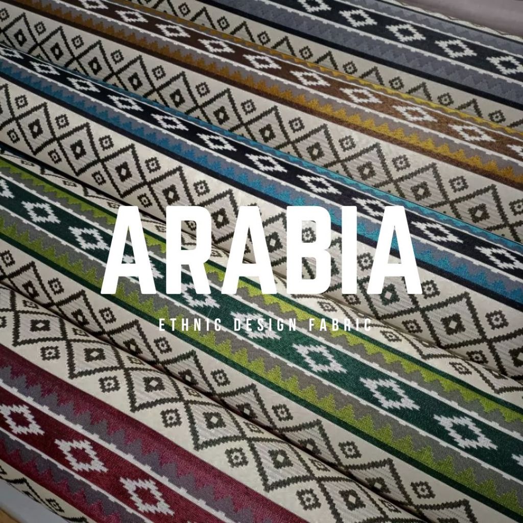 Jual ARABIA Ethnic Design Fabric - Bahan Kain Kanvas Motif Arab Klasik ...