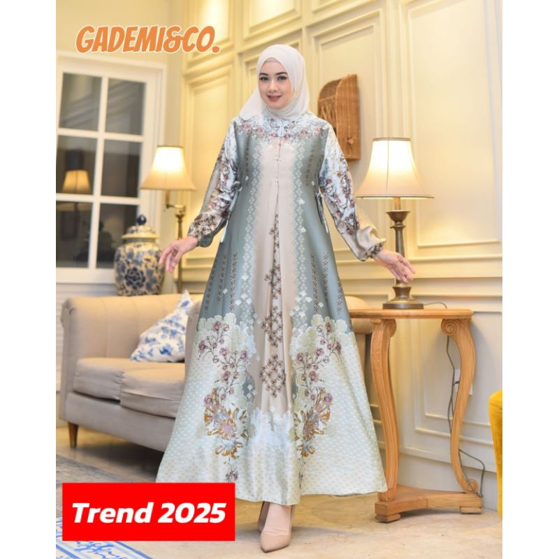 Jual Gamis MADINA silk premium/Gamis trend 2025/Gamis silk premium ...