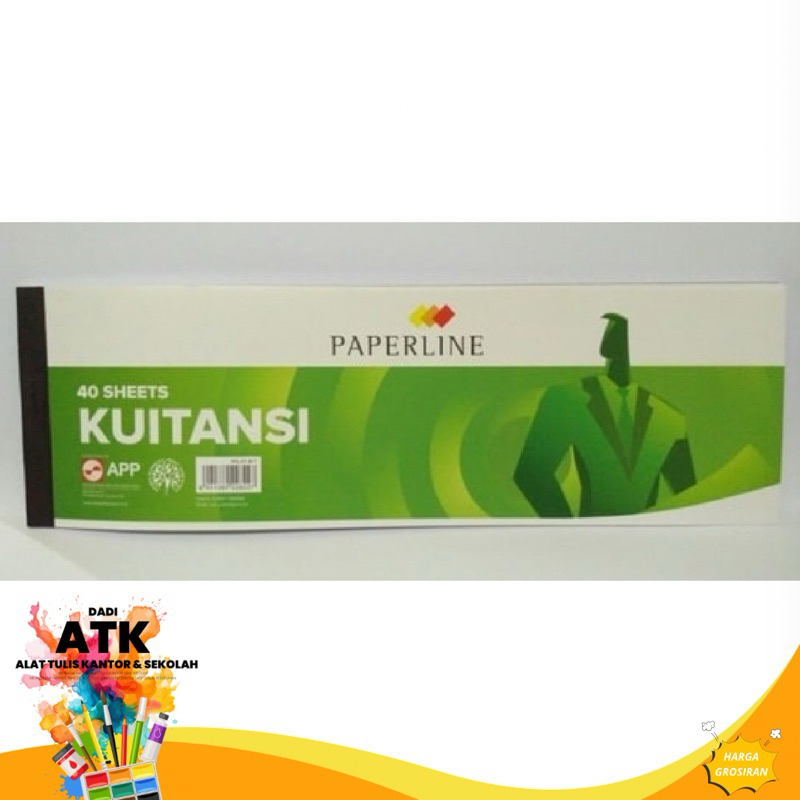 Jual Paperline Buku Kwitansi Sedang (PPL KT 40T) - jumlah 10 buku | Shopee Indonesia