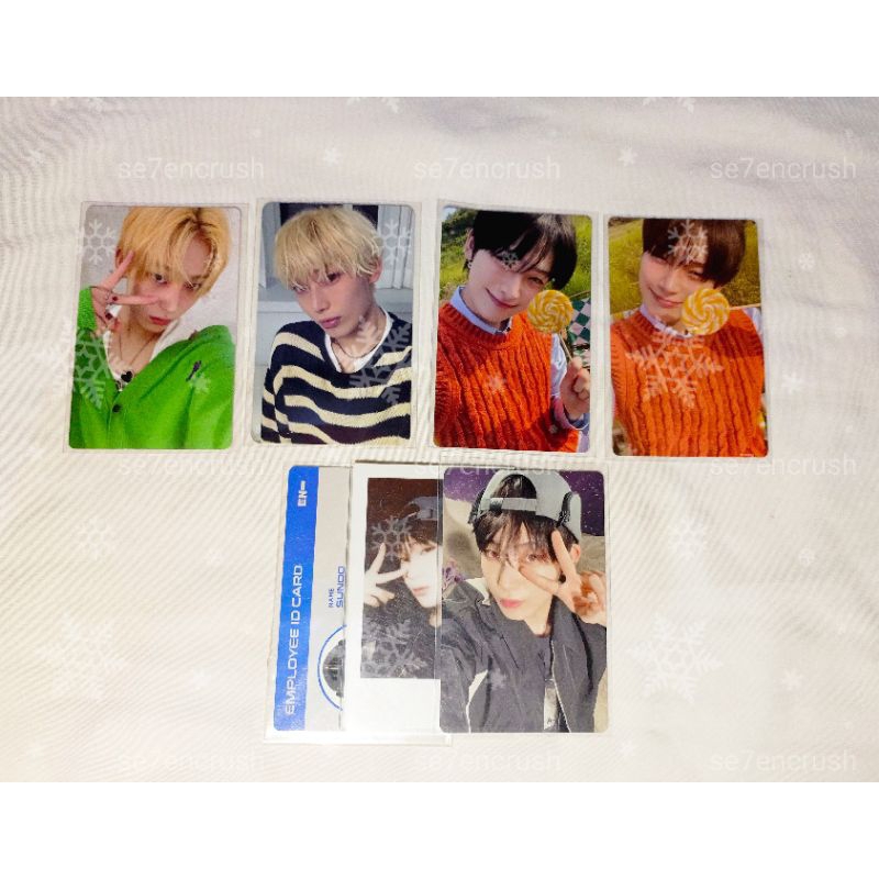 Jual Photocard Pc Enhypen Jay Orange blood Sunghoon Orange blood Dark blood Jungwon kpopmerch ...