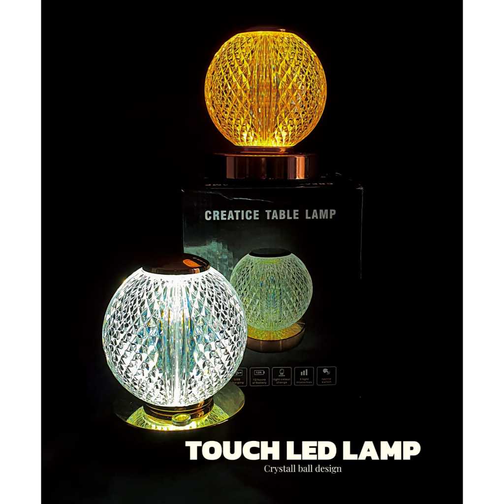 Jual LAMPU MEJA LED /LED LAMP TOUCH CRYSTAL BALL DESIGN | Shopee Indonesia