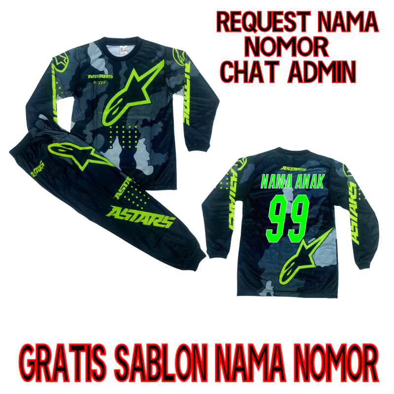 Jual Setelan baju motor cross/baju balap team honda | Shopee Indonesia