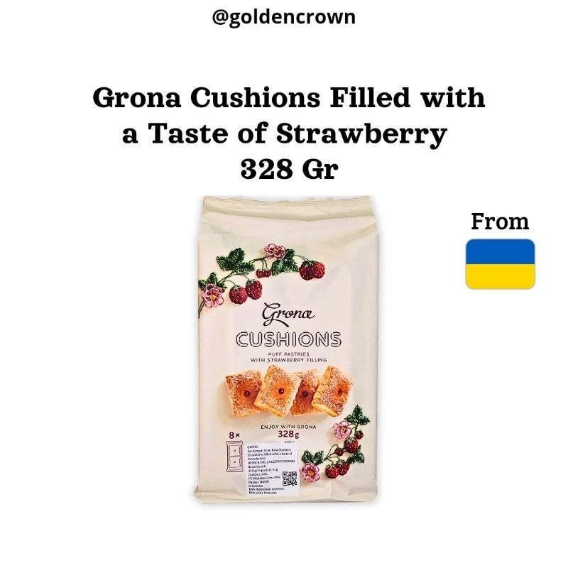 Jual Grona Cushions Puff Pastries Filled with a Taste of Strawberry ...