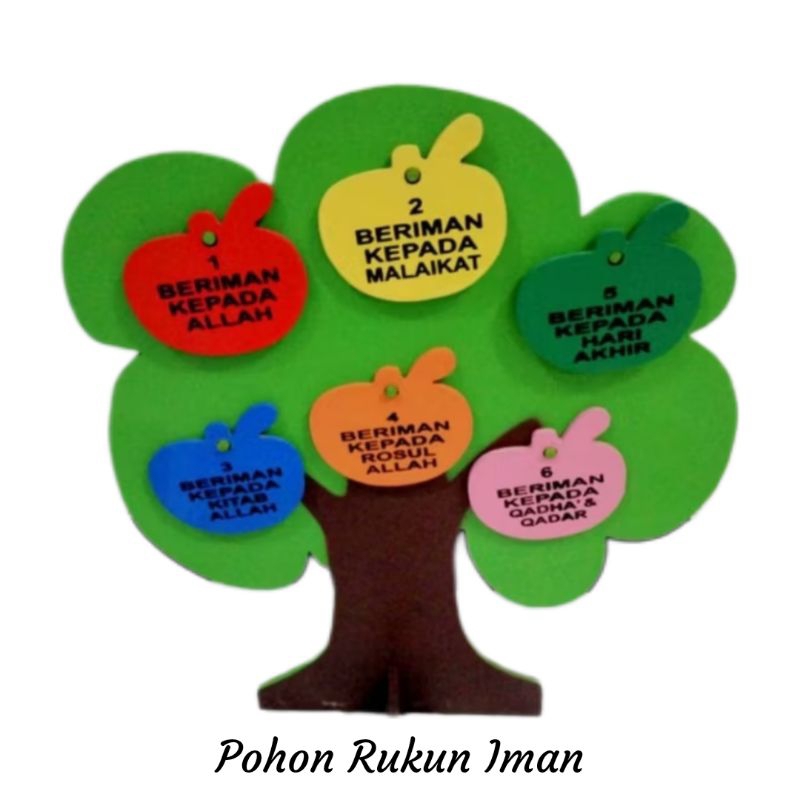 Jual mainan kayu pohon rukun iman murah | Shopee Indonesia