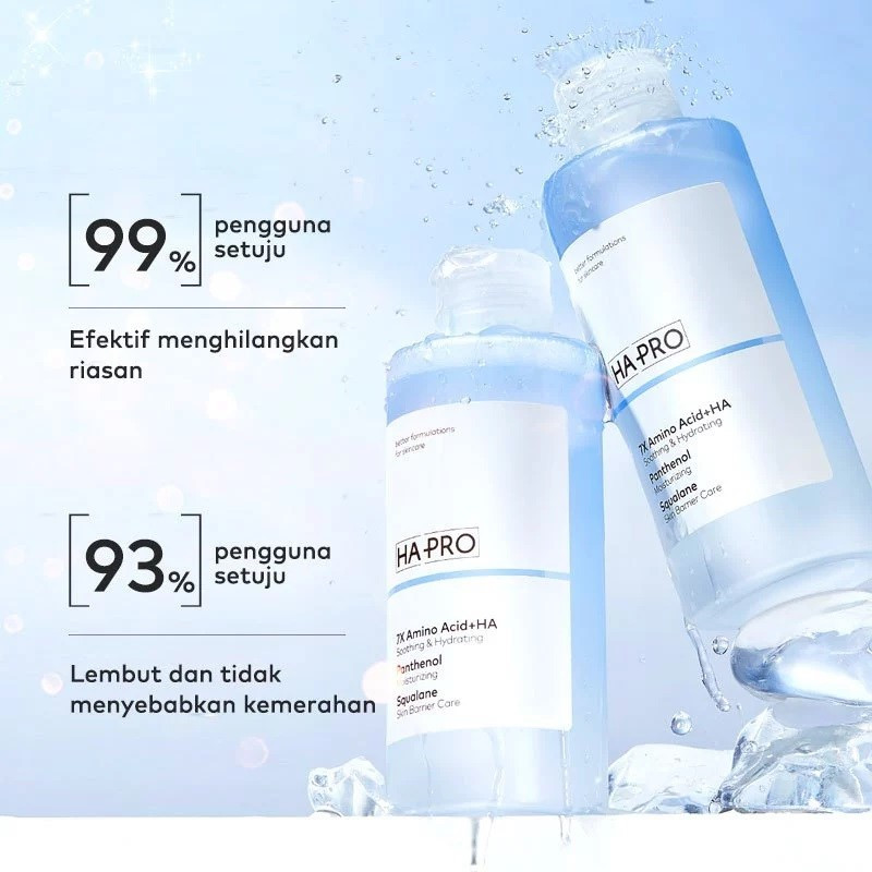 Jual HA PRO 7X Amino acids Hydrating Gentle Micellar Water Cleansing ...