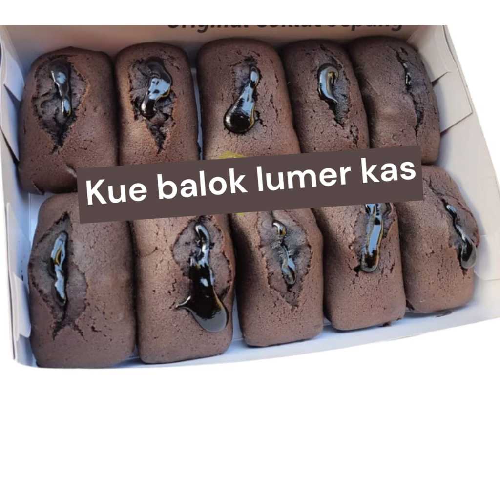 Jual kue balok lumer SPESIAL TELUR KAMPUNG isi 5 potong kue bronis ...