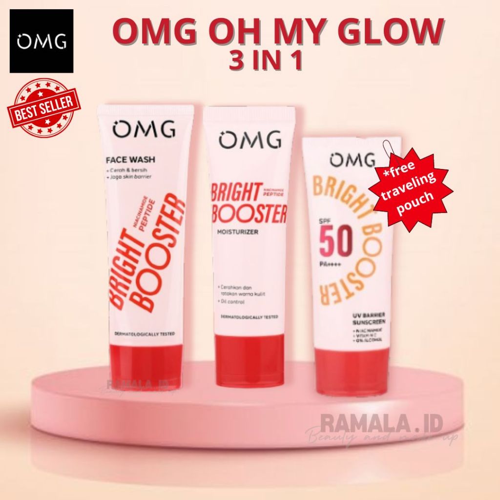 Jual OMG Oh My Glow - Glow Kit Perawatan Omg Bright Booster isi 3 ...