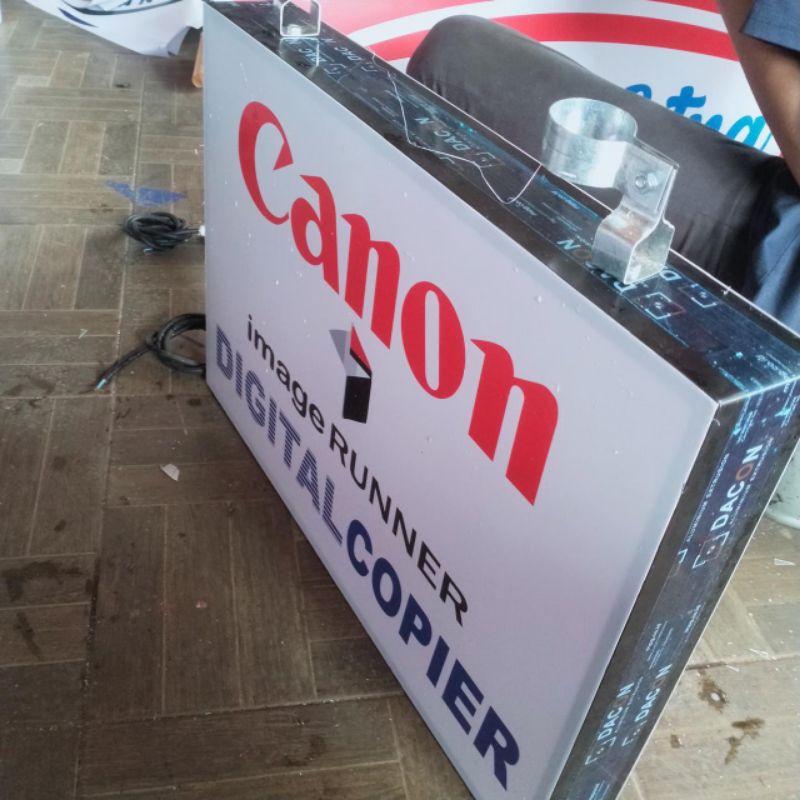 Jual Neon Box LED Ukuran 60x60 Gratis Custom Logo | Shopee Indonesia