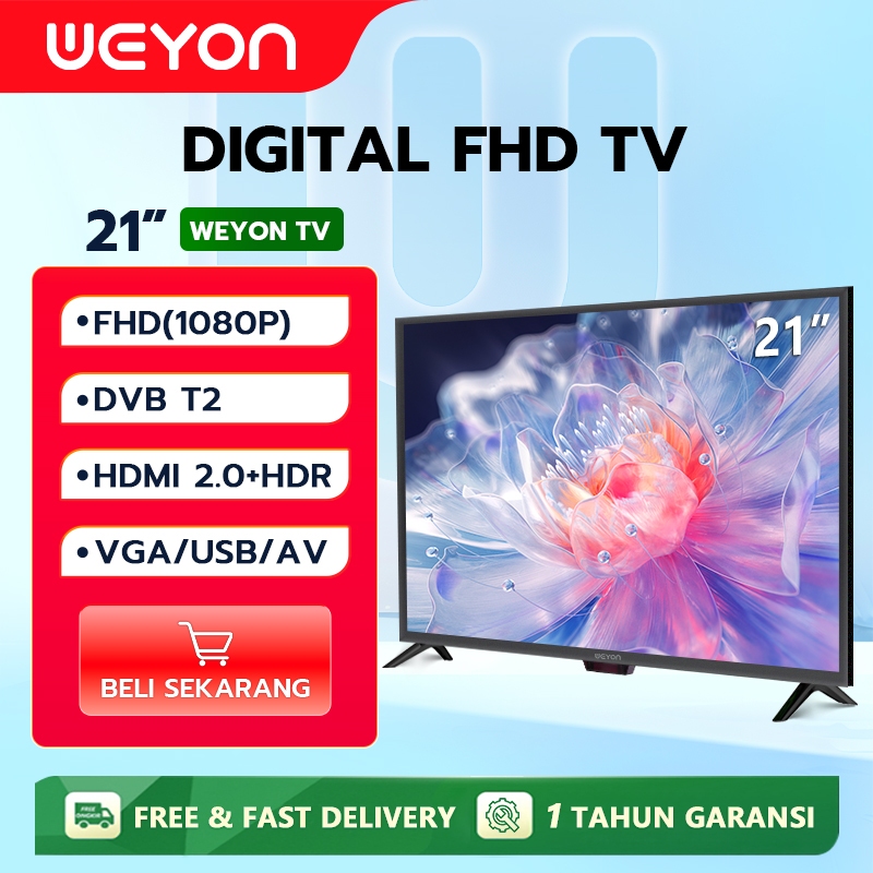 Jual Weyon TV Digital 21 Inch FHD TV LED 24 inch 25 Inch 27inch ...