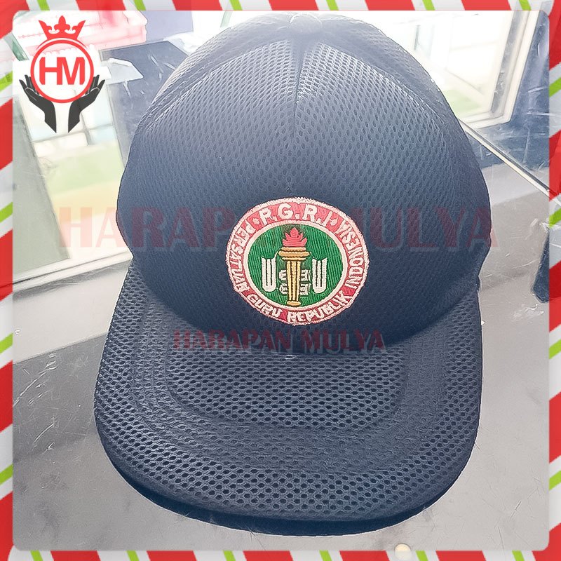 Jual Topi Logo PGRI Topi Jaring PGRI Warna Hitam dan Putih Anti Panas ...
