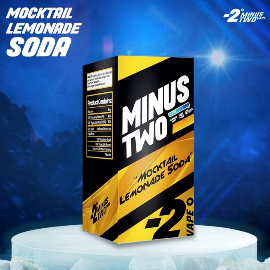 Jual MINUS TWO V2 MOCKTAIL SPARKLING SODA BY VAPE PACKERS 3MG 60ML LIQUID | Shopee Indonesia