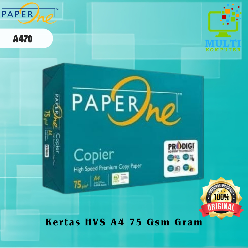 Jual PAPERONE Kertas HVS PAPER ONE A4 75 Gsm Gram | Shopee Indonesia