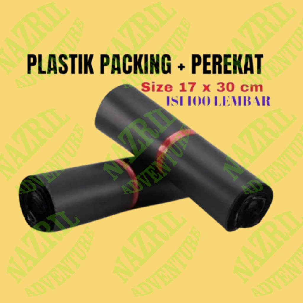 Jual Plastik Packing Ukuran 17x30 Dilengkapi Perekat Kuat Isi 100 ...