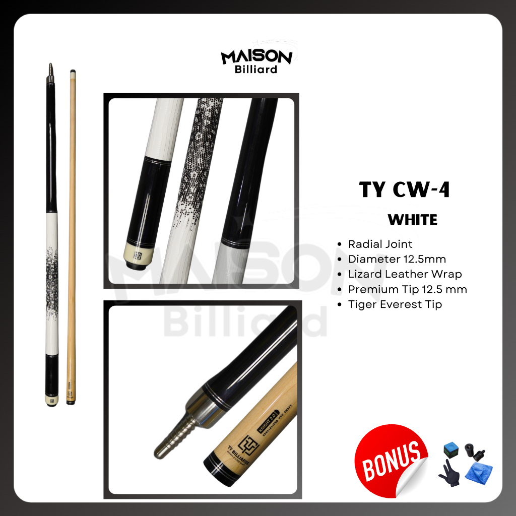 Jual Stick billiard TY CW-3 CW-4 Stick Play Low Deflection | Shopee ...