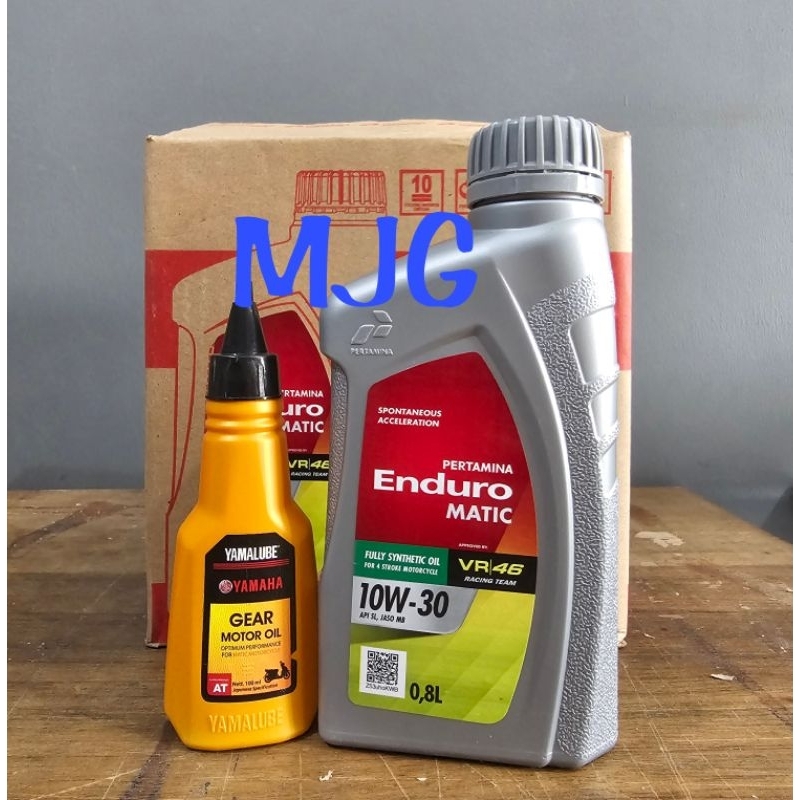 Jual Paket Oli Pertamina Enduro Matic 10W-30 800ML/0.8Liter Plus ...