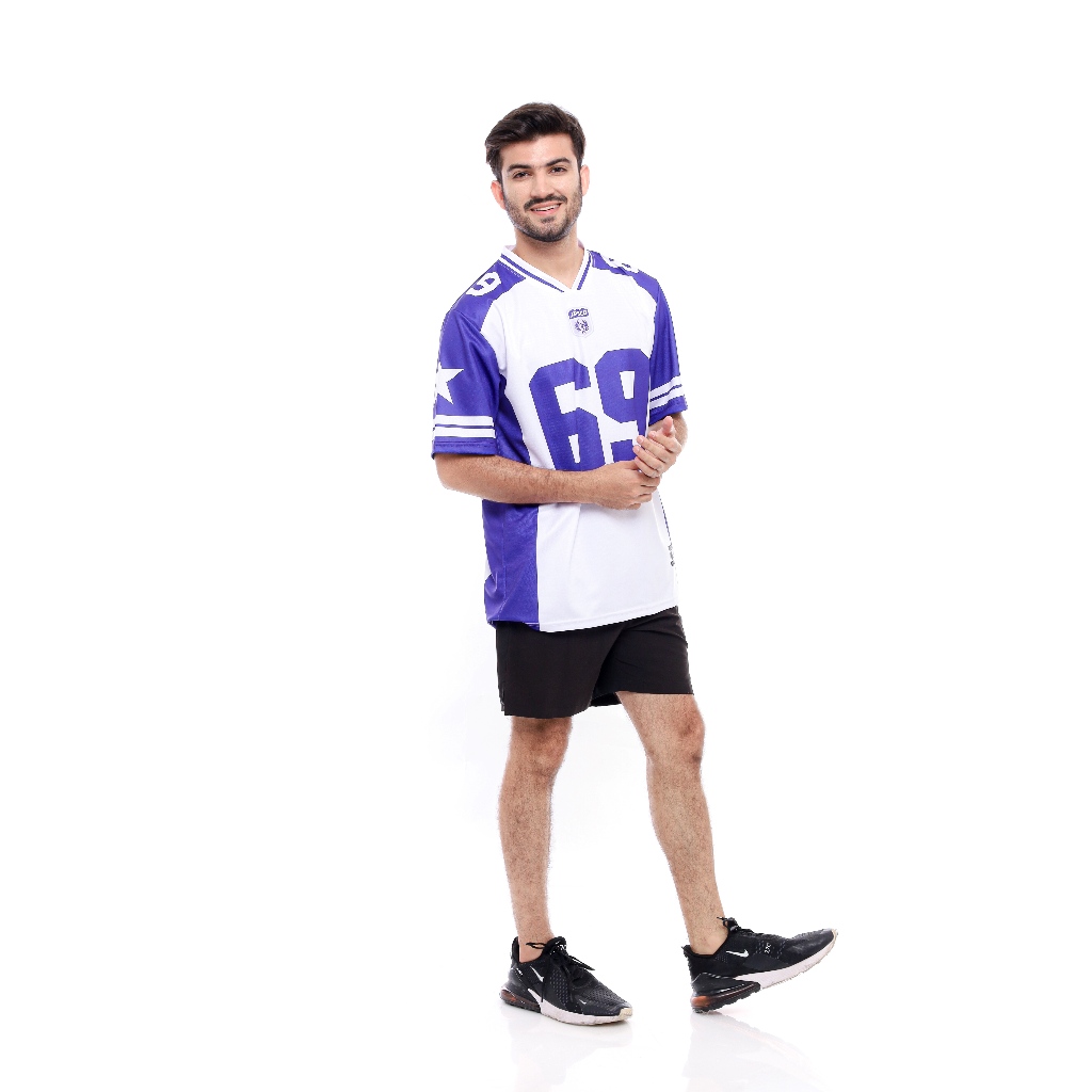 Jual ZONEFIT Jersey Streetwear Number 69 / NFl / Jersey Olahraga ...