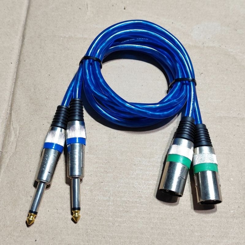 Jual Kabel Mic Jek Akai Toa Mono 6,5mm To Jek XLR Canon Male Panjang 1 ...
