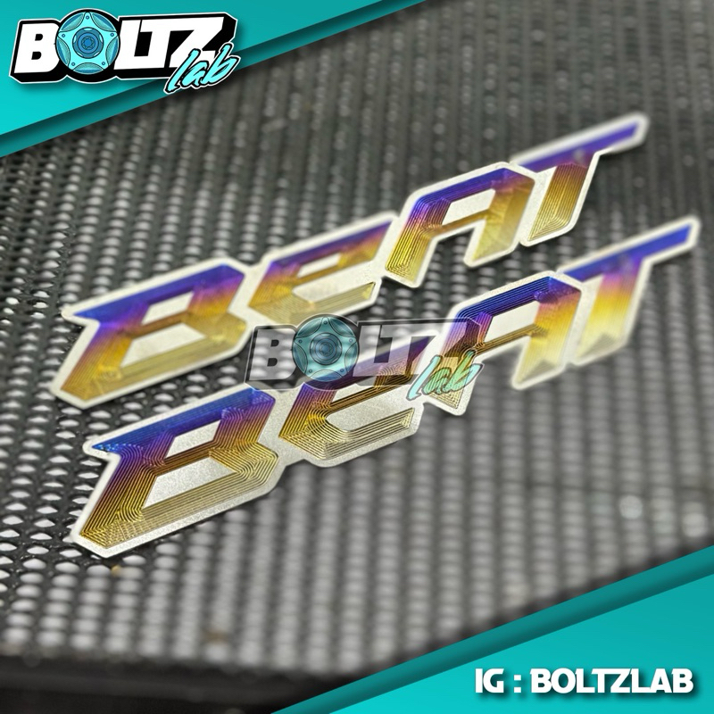 Jual Emblem Titanium Beat sepasang | Shopee Indonesia