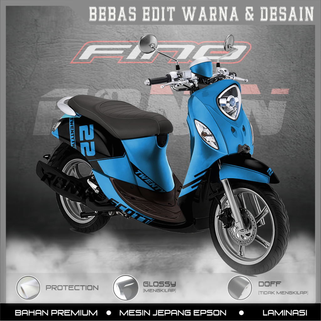 Jual STICKER DECAL STIKER FULL BODY FINO 125 NEW FINO 125 FINO BARU ...