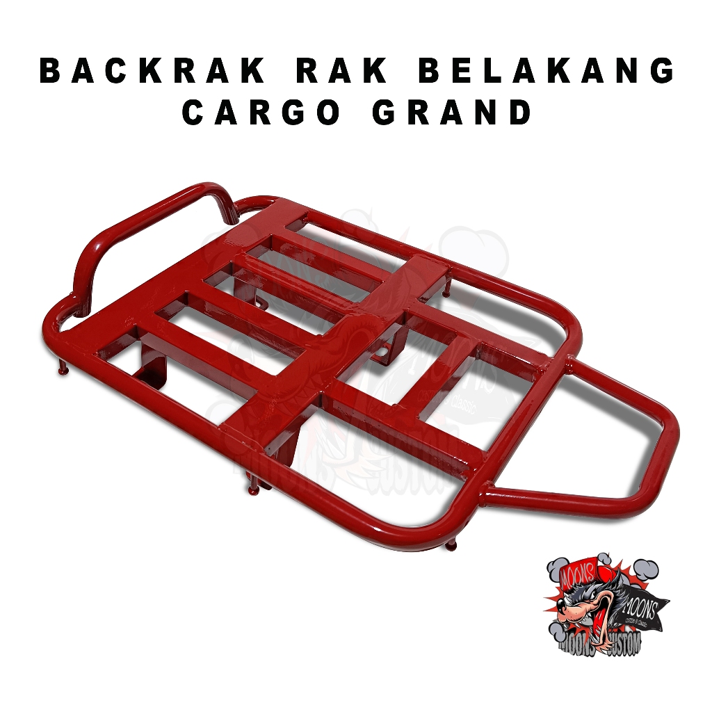 Jual Tatakan Besi Backrak Rak Belakang Cargo Kargo Honda Grand - Merah ...