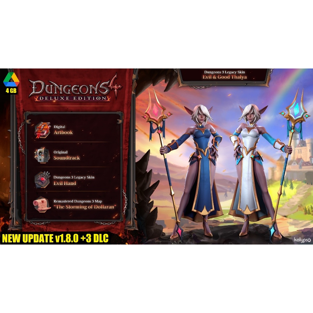 Jual PC Games Dungeons 4 Deluxe Edition | Shopee Indonesia