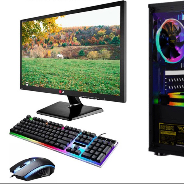 Jual PC GAMING FULL SET CORE I3 6100 RAM 8GB SSD 256 GB LAYAR 19 INCH ...