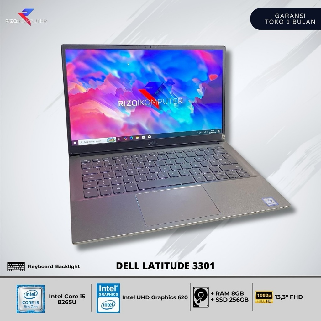 Jual Dell Latitude 3301 Intel Core i5-8265U Ram 8GB SSD 256GB sbaya ...