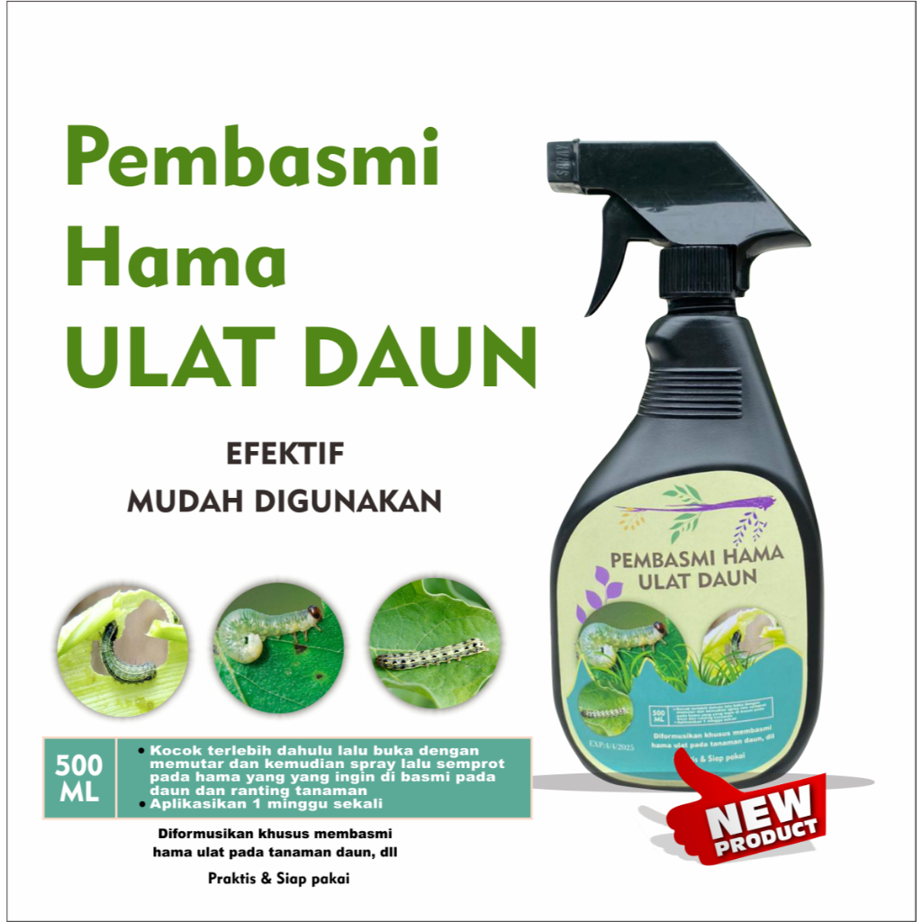Jual pembasmi hama ulat daun spray 500ml | Shopee Indonesia