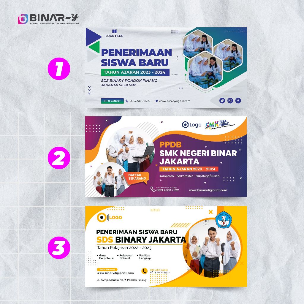 Jual Spanduk/Banner Penerimaan Siswa Baru PPDB | Shopee Indonesia